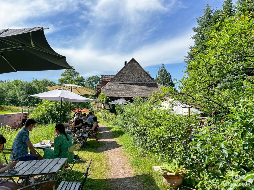 Le Ravito des Cyclos, Biergarten en Alsace