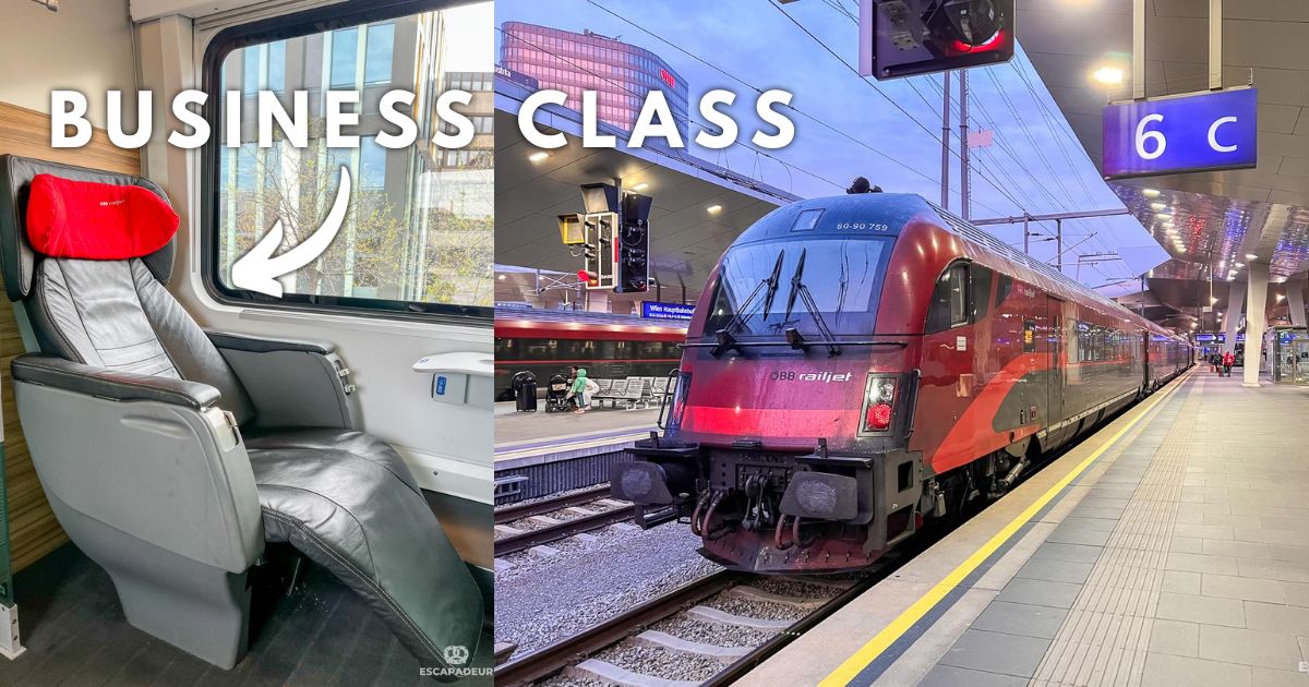 J'ai testé la Business Classe des trains autrichiens